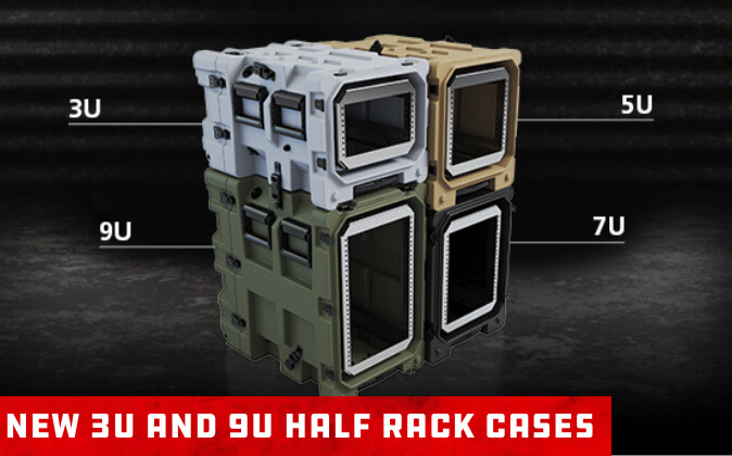NEW 3U AND 9U ROBORACK SIZES - Gemstar Protective Hard Cases